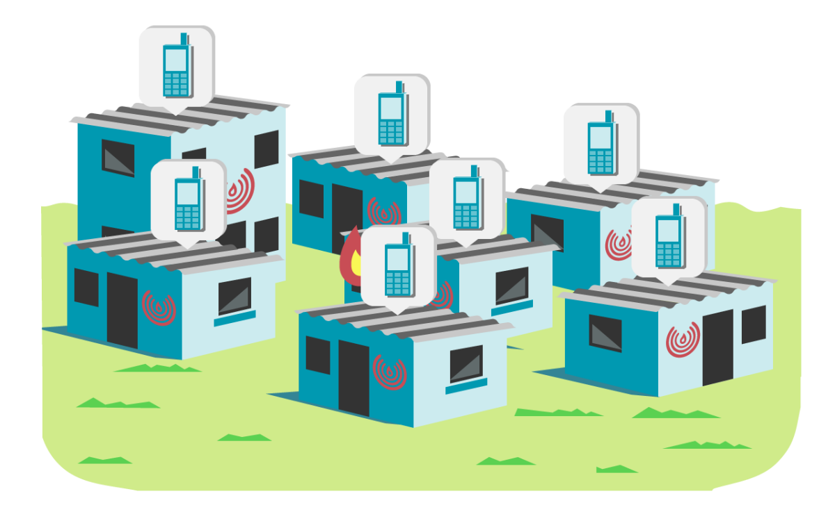 Low-tech alerts defend townships from fire trap